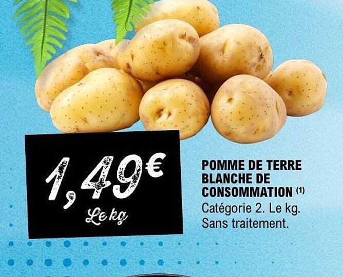 Promo POMME DE TERRE BLANCHE DE CONSOMMATION chez E.Leclerc - iCatalogue.fr