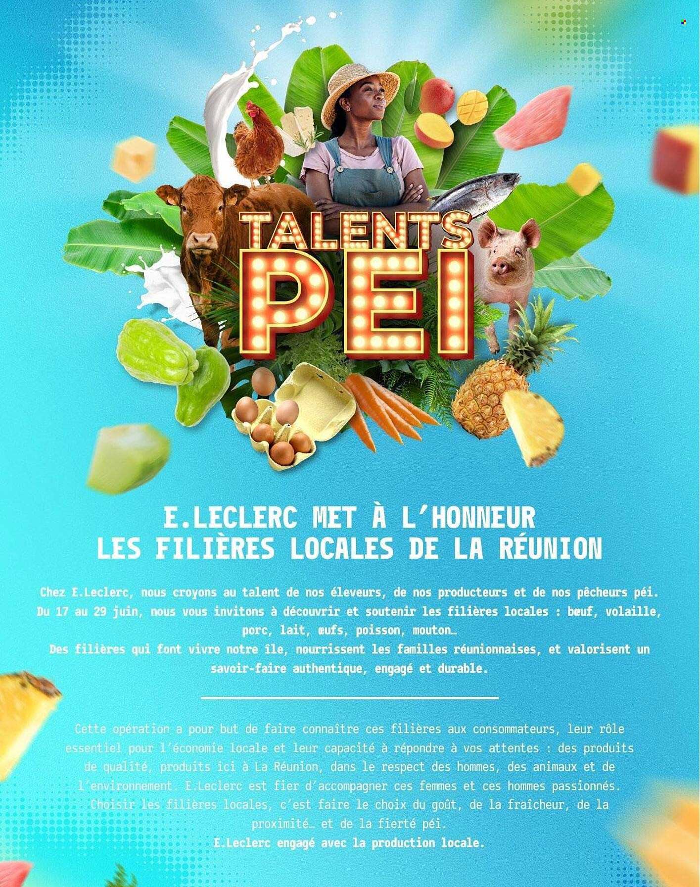 Promo TALENTS PEI chez E.Leclerc - iCatalogue.fr